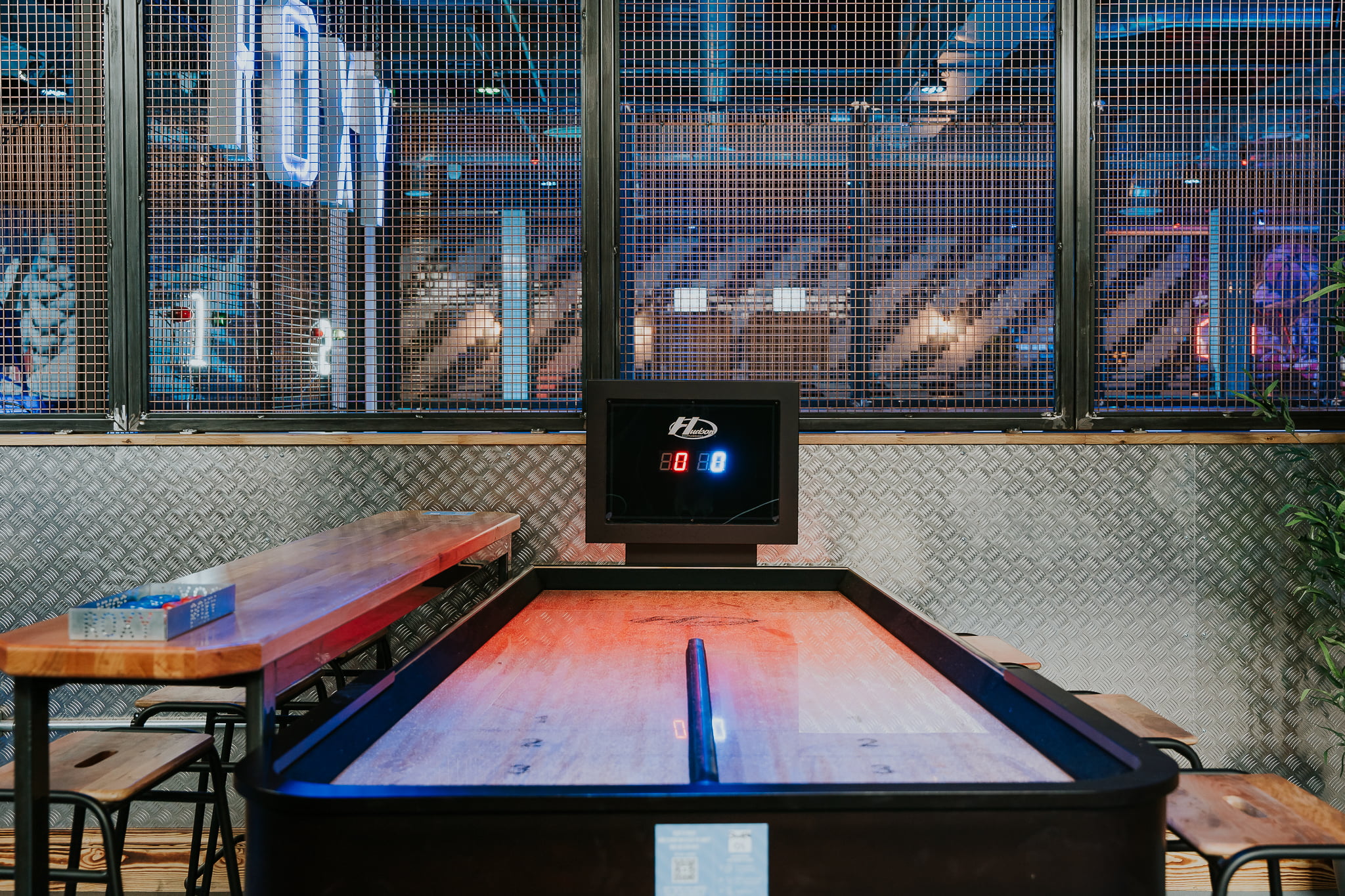 Bank Shot Shuffleboard | Roxy Ball Room | Roxy Lanes
