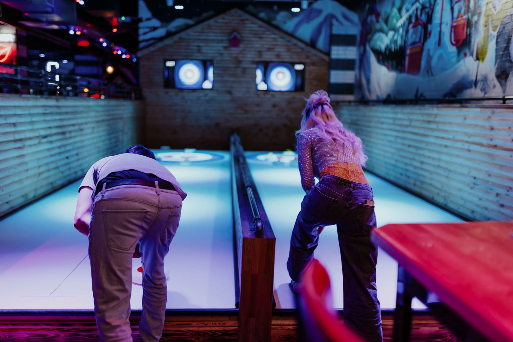 Ice-Free Curling Nottingham | Roxy Ball Room | Roxy Lanes